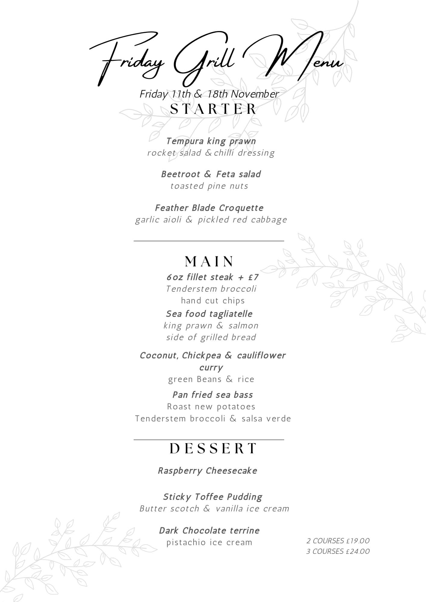 Friday Night Grill - 22nd of October